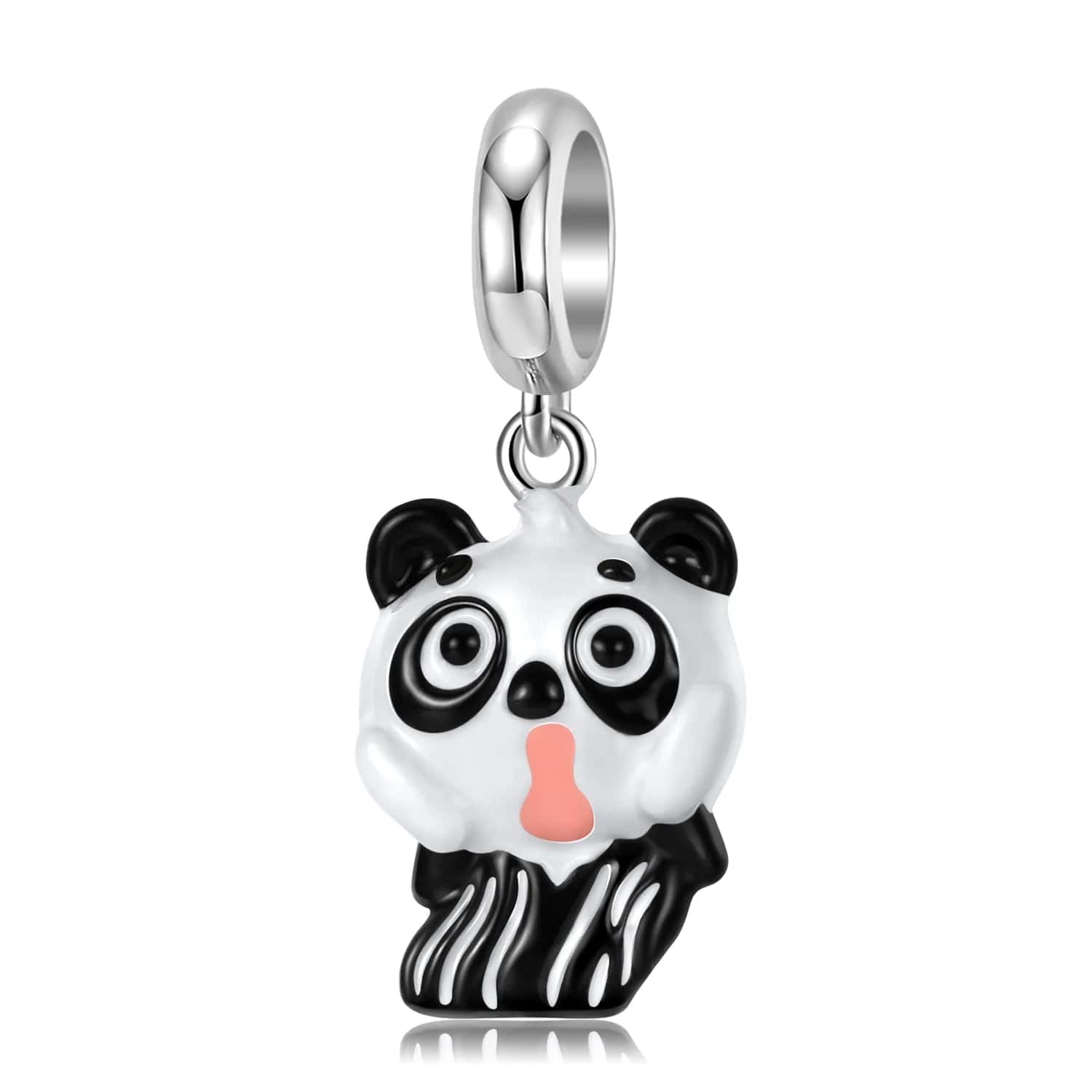 Surprised Panda Dangle Charm